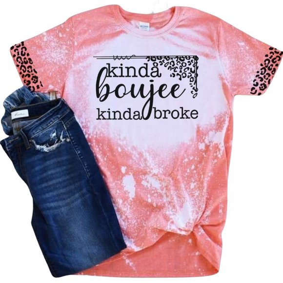 Country Grace With Alisha | Tops | Kinda Boujee Kinda Broke Orange ...